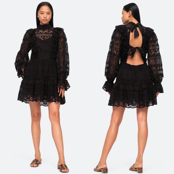Sea New York | Dresses | Nwt Sea New York Patrizia Lace Open Back Long ...